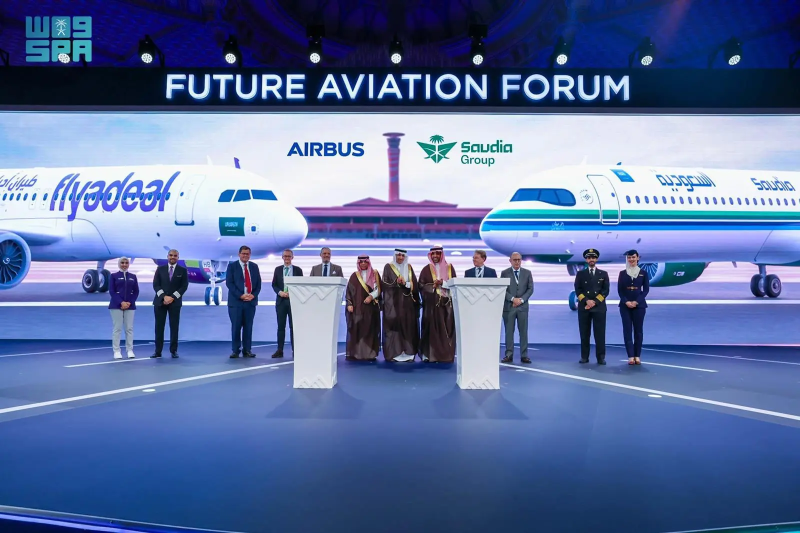 افتتاح مؤتمر مستقبل الطيران 2024 والخطوط السعودية ...